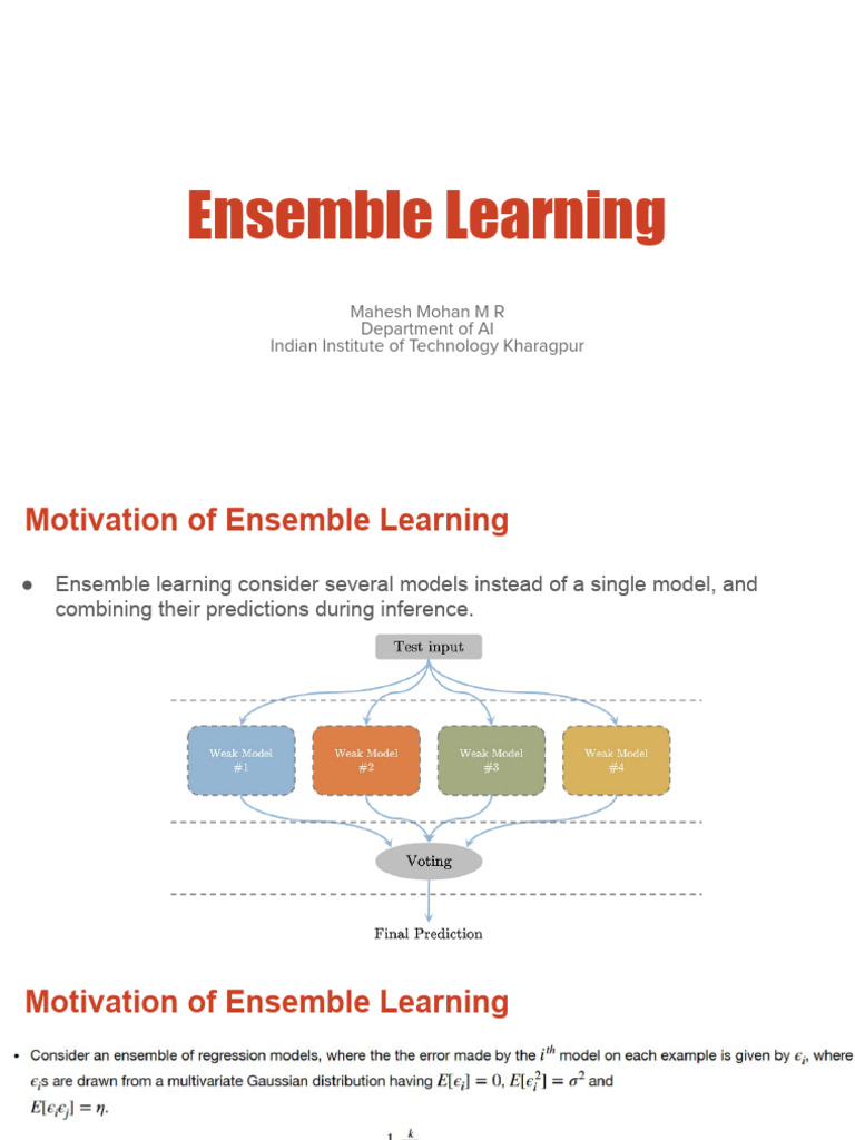 Ensemble Learning Ons | PDF