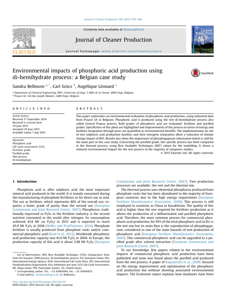 Ref 3 Pdf Fertilizer Life Cycle Assessment