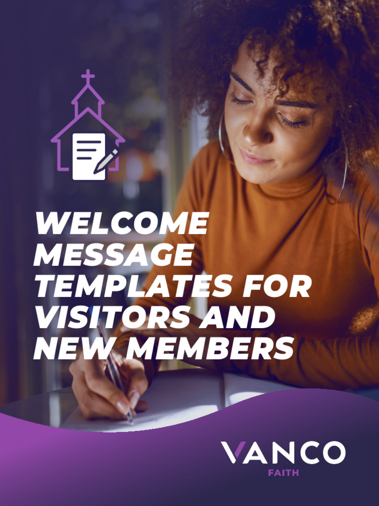 Welcome Message Templates for Churches | PDF | Prayer | Mail