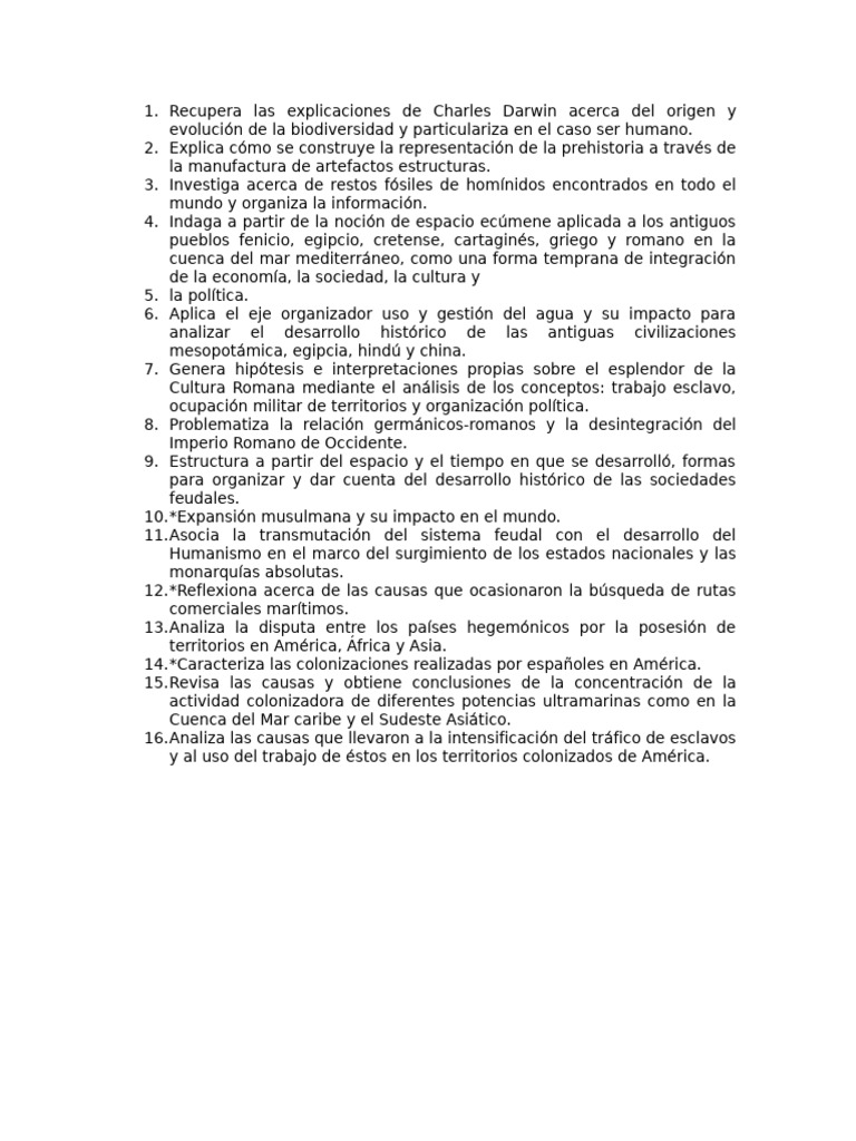 Pda 3 Año Historia | PDF