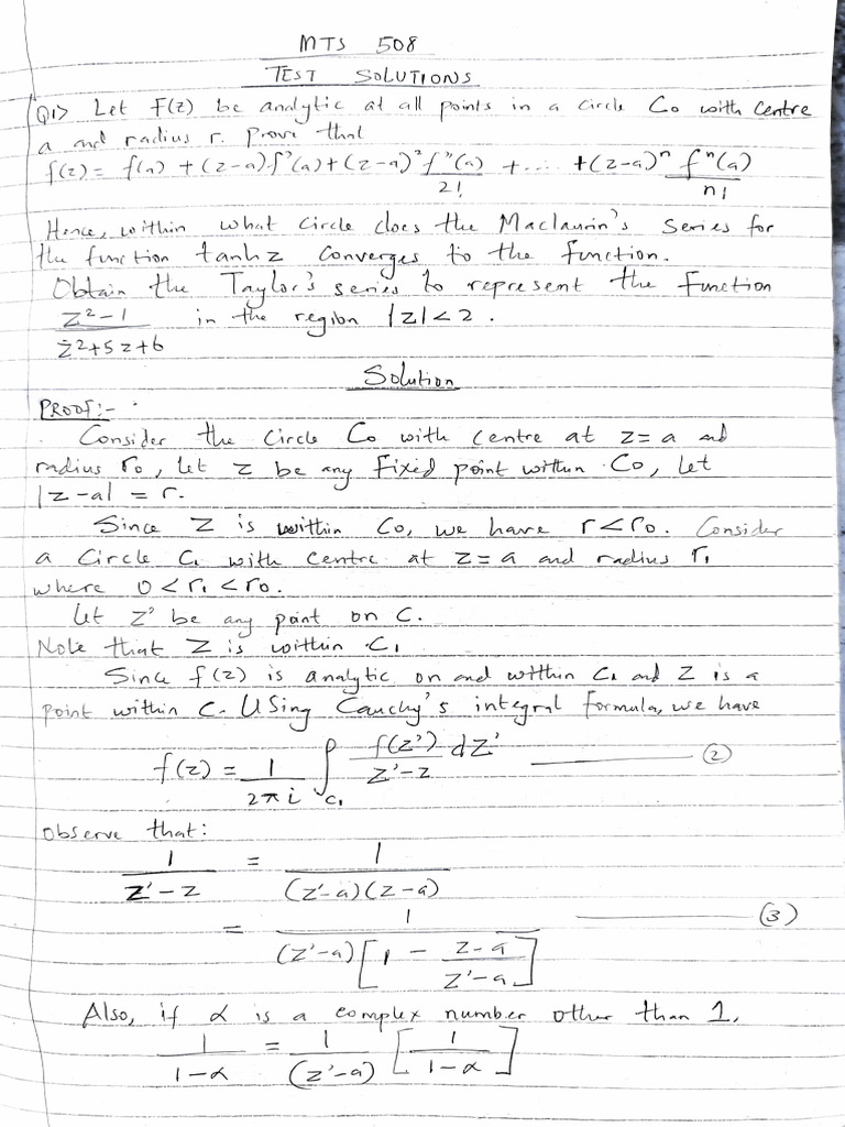 MTS 508 PQ solutions Part A | PDF MTS 508 PQ solutions Part A | PDF