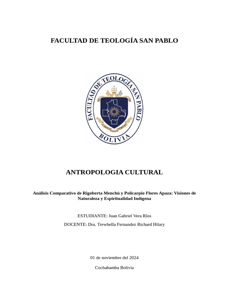 Menchú y Flores: Naturaleza y Espiritualidad | PDF | Ciencias sociales ...