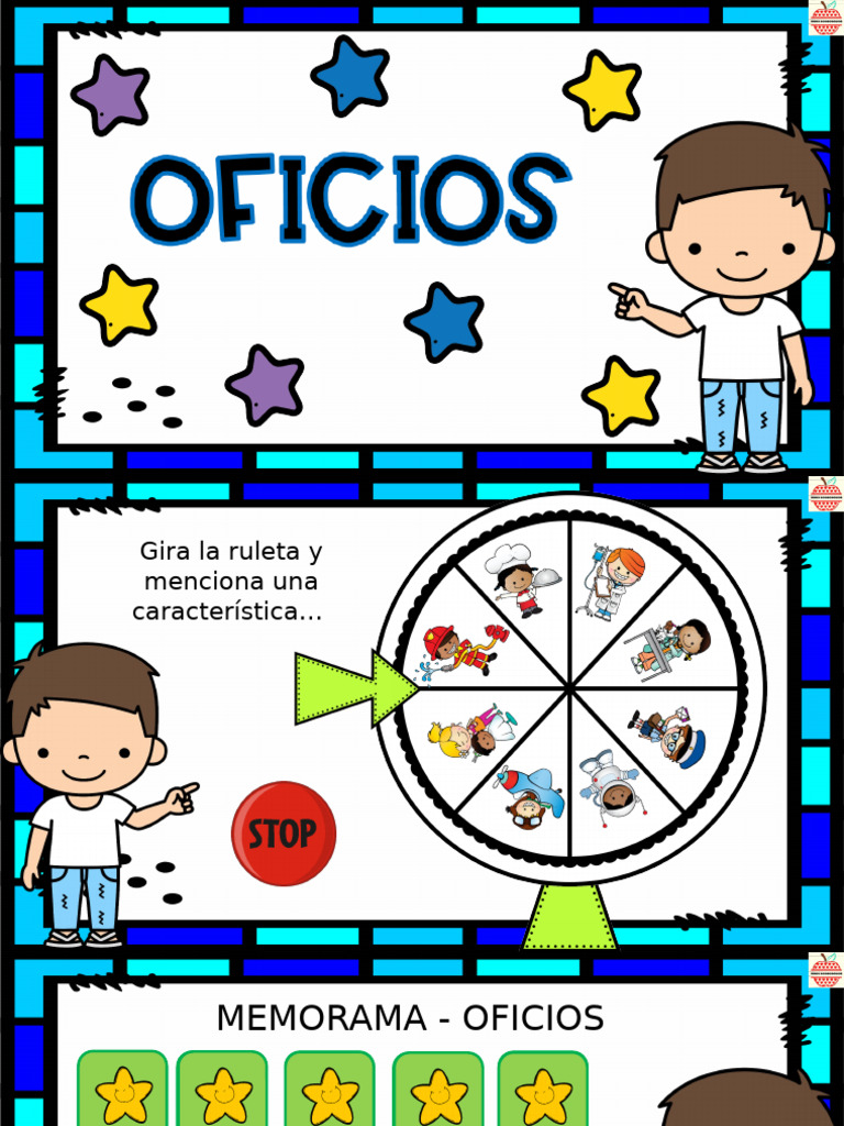 Ruleta y Memorama de Profesiones | PDF