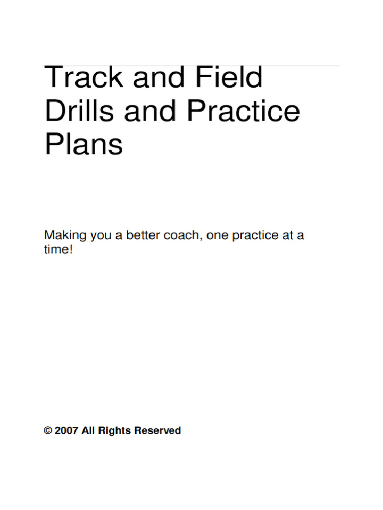 Running and Throwing Training Plan | PDF