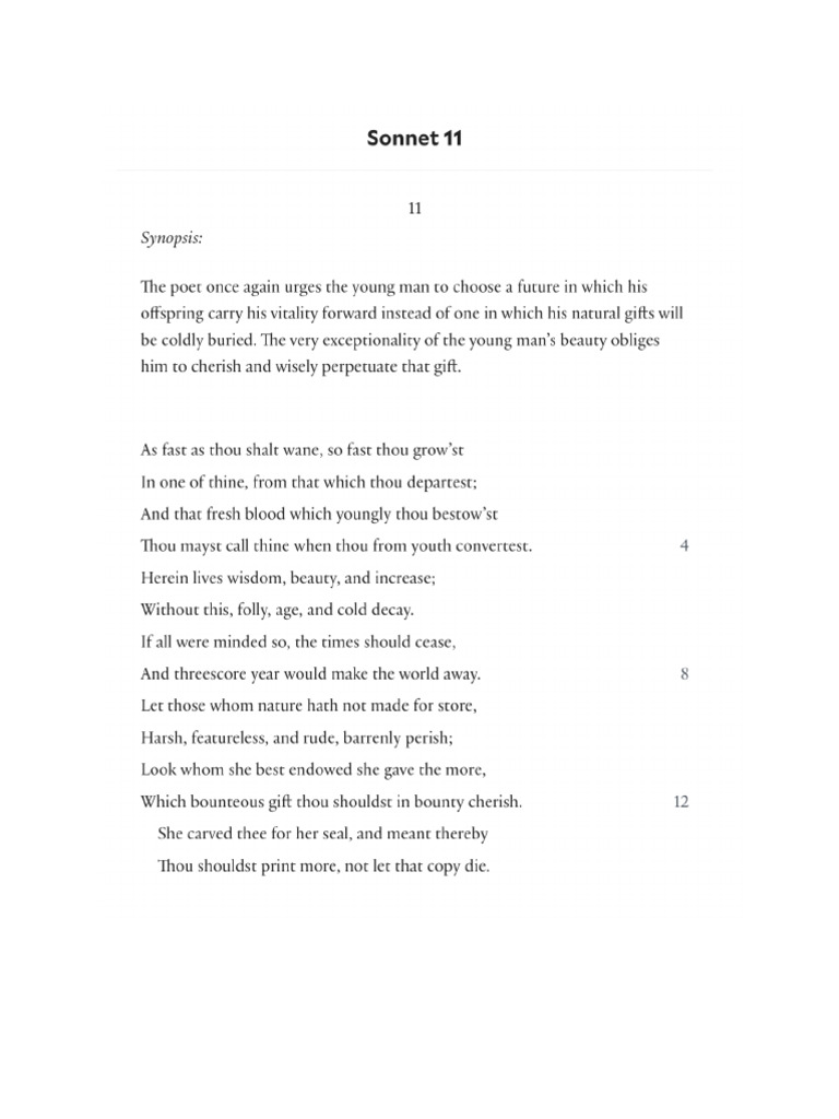 Sonnet | PDF