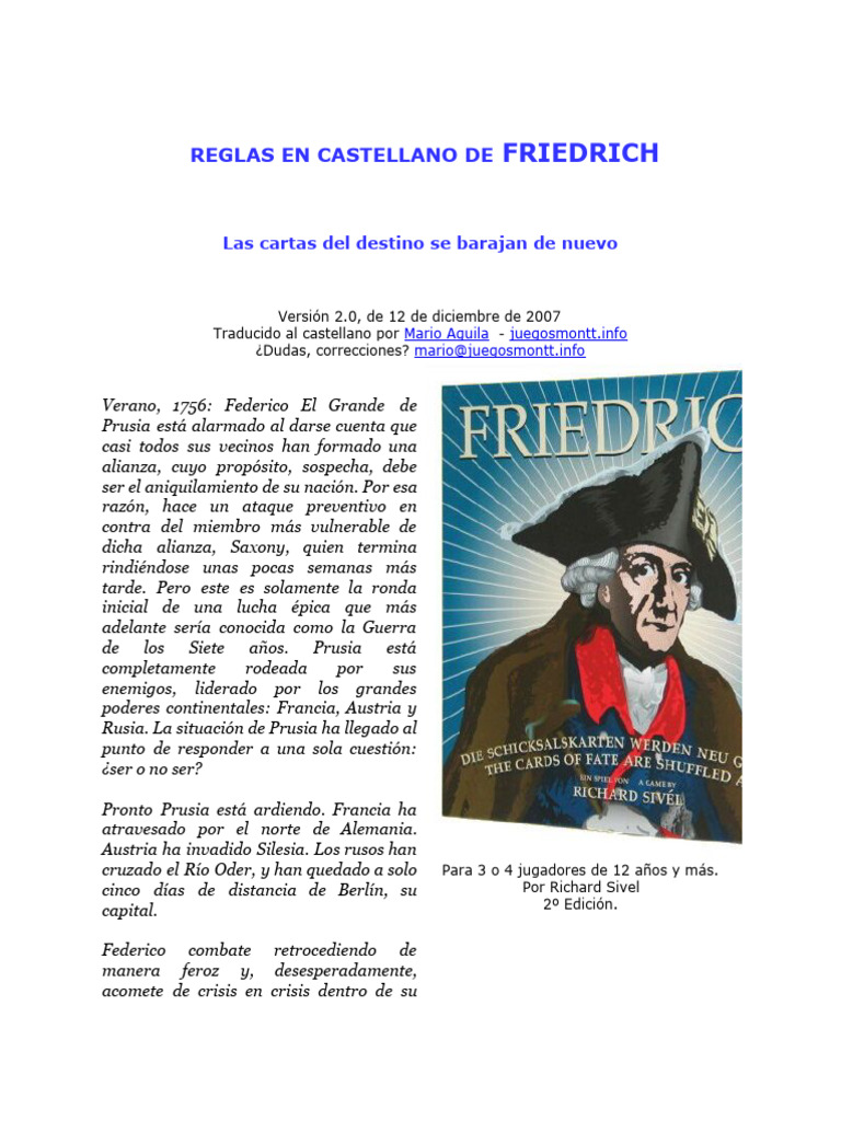 Friedrich en Castellano | PDF | Prusia | Nación