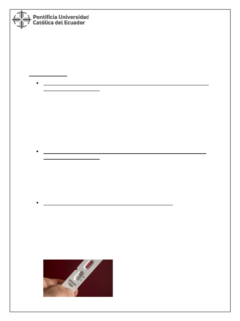 Informe Inmunocromatografia G2P2 Diagnostico Molecular | PDF ...