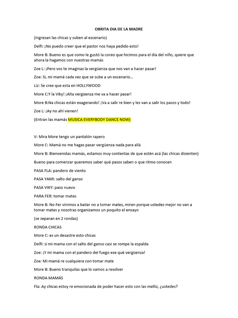 Obrita Dia de La Madre | PDF