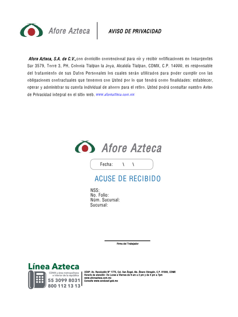 Afore Azteca Consulta de Movimientos | PDF | Servicios financieros | México