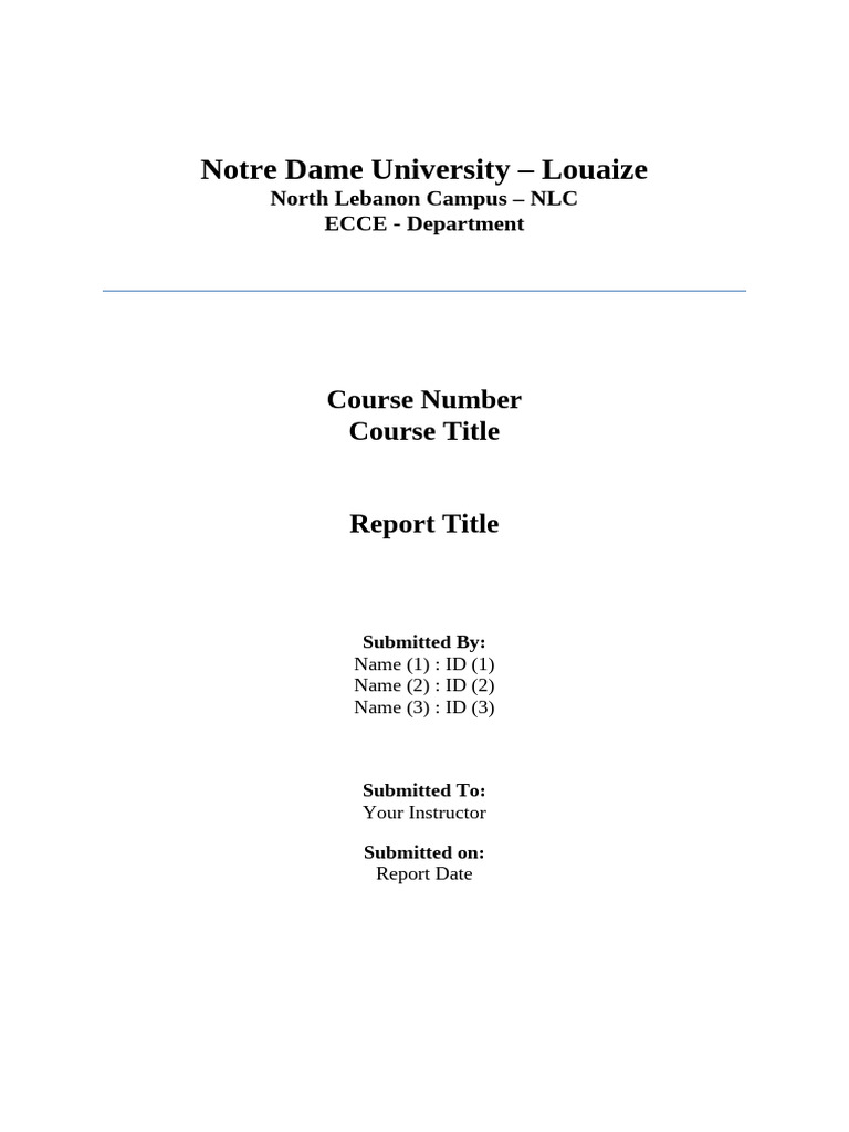 Report Template | PDF | Resistor | Electrical Network