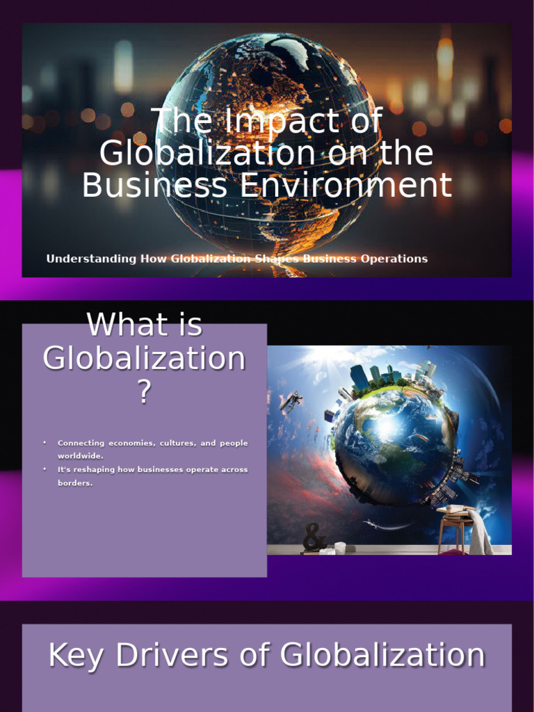 The Impact of Globalization On The Business Environment | PDF ...