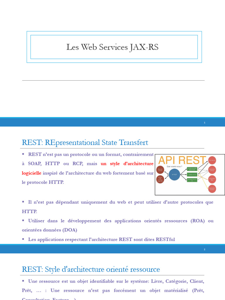 Introduction aux Web Services JAX-RS | PDF | Service web | Internet
