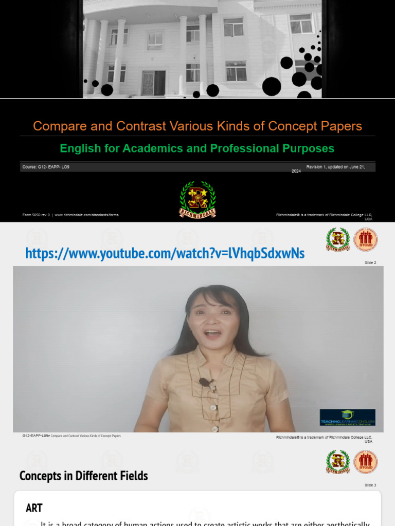 LP09-EnG-EAPP-Compare and Contrast Various Kinds of Concept Paper-PART 1 - G12 Richmindale ...