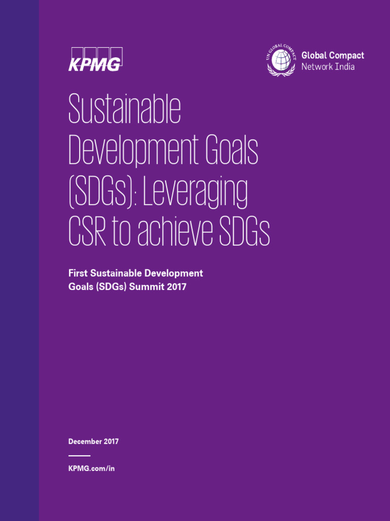 Leveraging CSR To Achieve SDGs | PDF | Sustainability | Corporate ...
