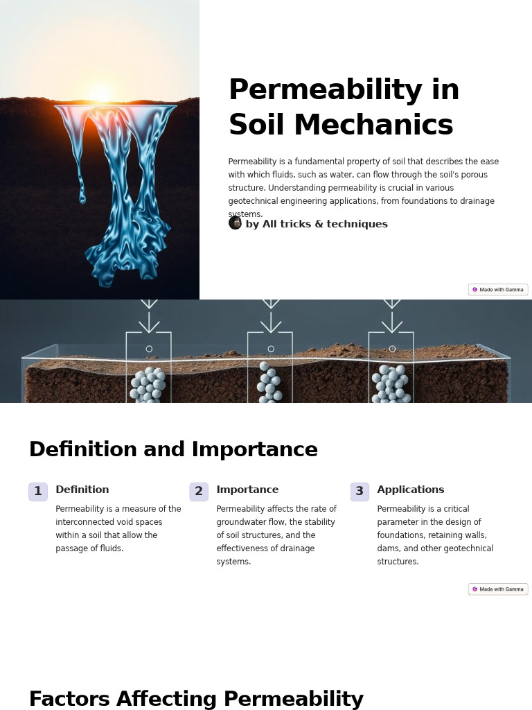 Soil Permeability in Engineering | PDF | Permeability (Earth Sciences) | Soil Mechanics