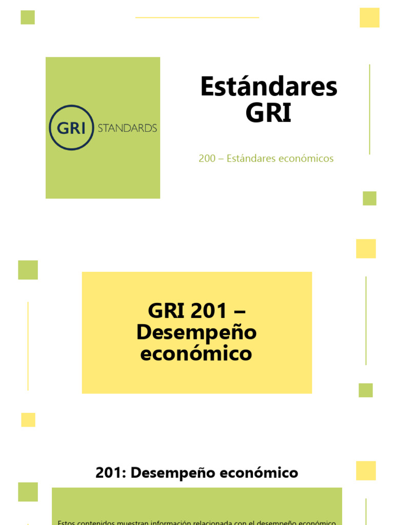 Estándares GRI: Desempeño Económico | PDF | Corrupción política | Economias