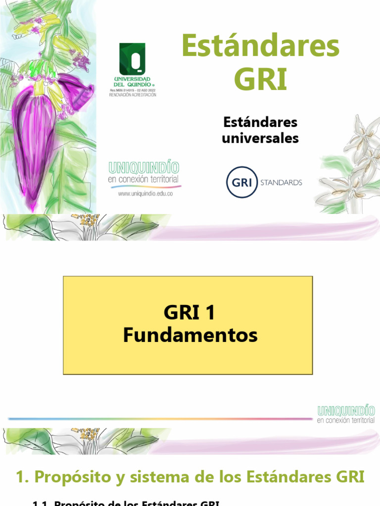 Estádares GRI - 1, 2 y 3 | PDF | Sustentabilidad | Desarrollo sostenible