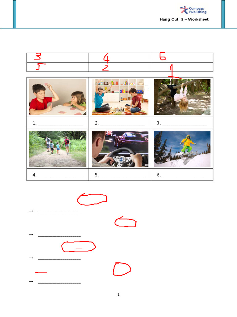 Hangout 3 - Worksheet - U8 | PDF