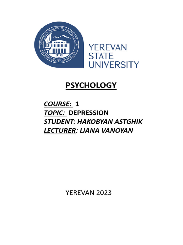 Understanding Depression | PDF | Depression (Mood) | Major Depressive ...