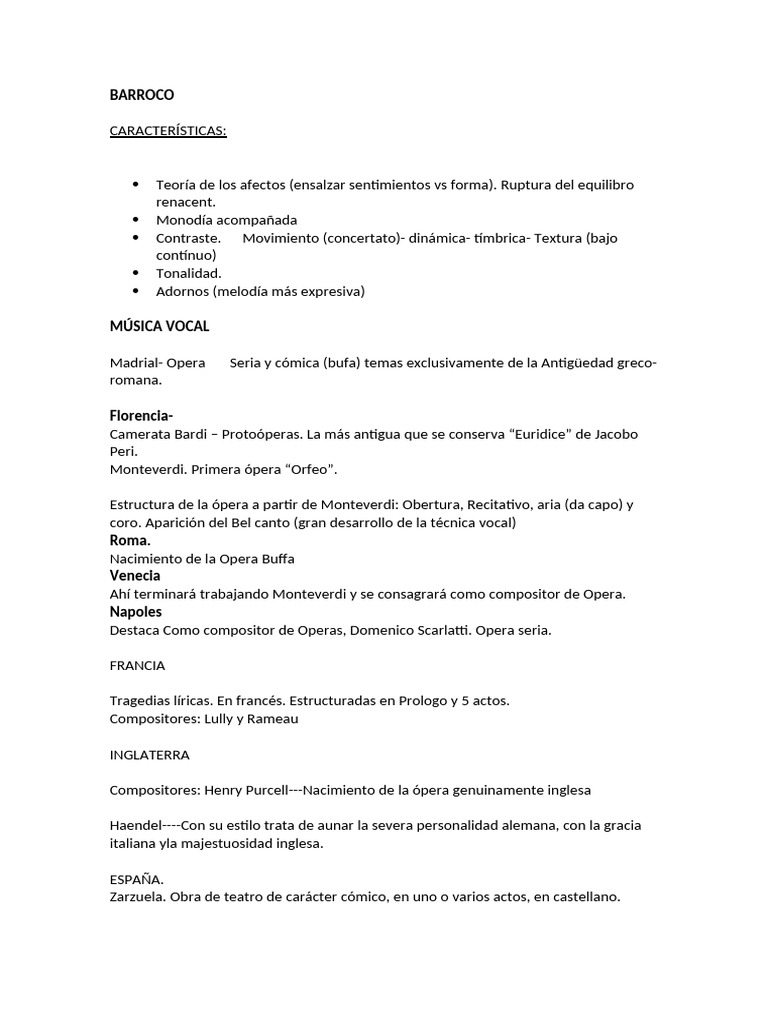 BARROCO Esquema 1 | PDF | Arte