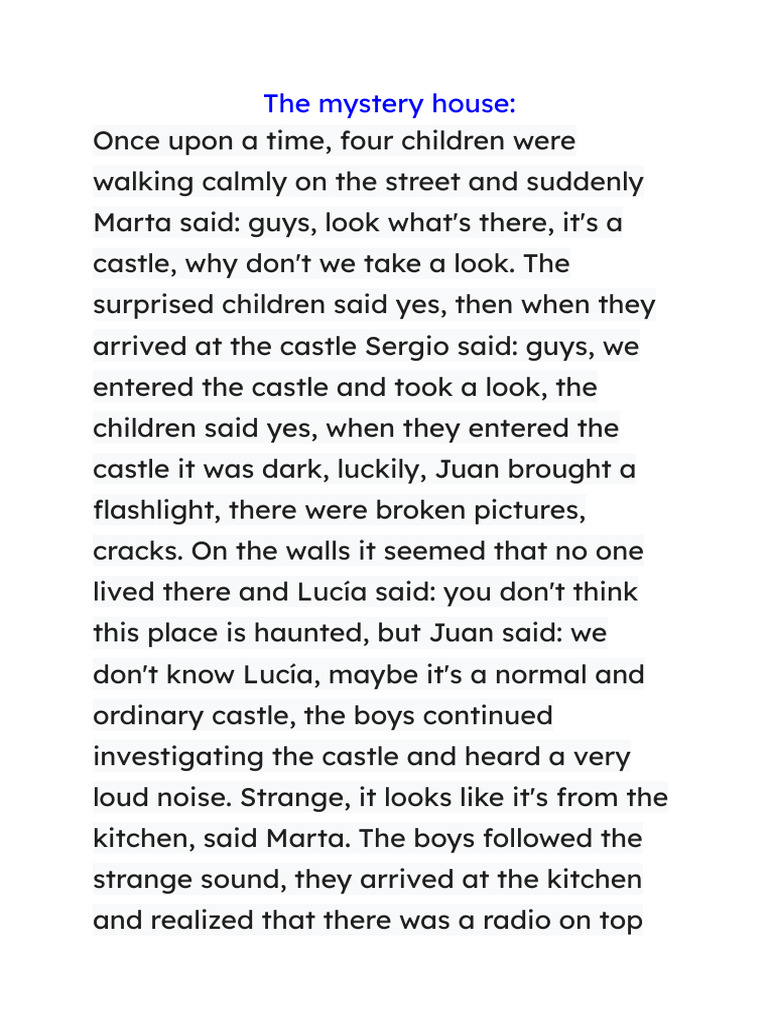 Haunted Castle Adventure | PDF