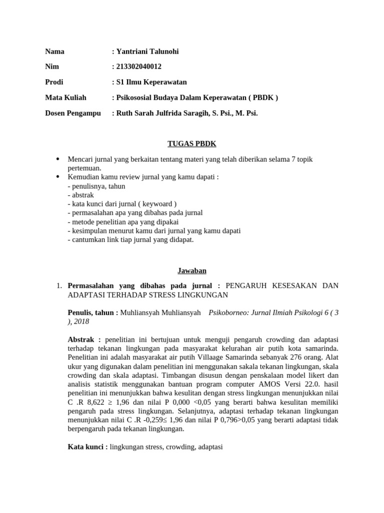 Tugas Jurnal PBDK Yantriani Talunohi | PDF