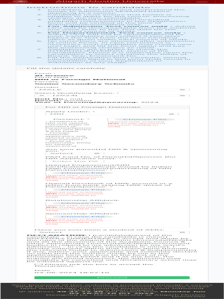 Online Application Processing System | PDF | University And College ...