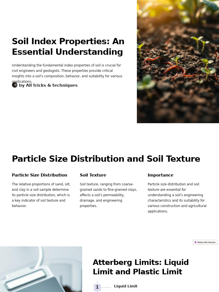 Soil Index Properties An Essential Understanding | PDF | Soil | Density