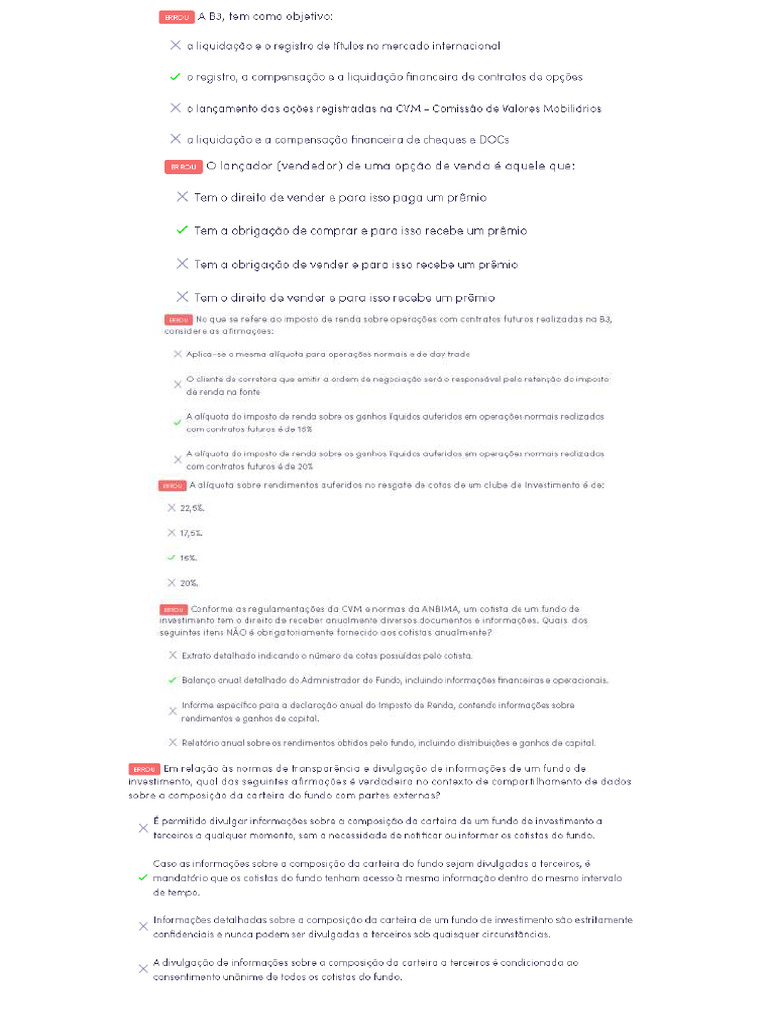 Questões para Estudar - TopInvest | PDF