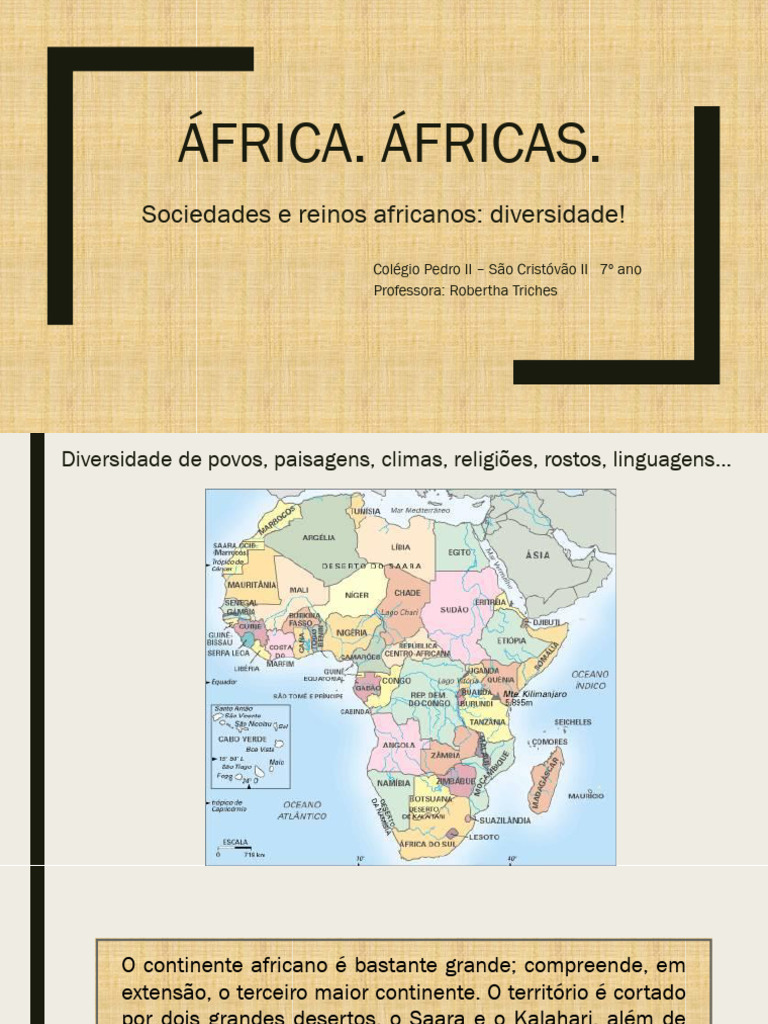ÁFRICA ÁFRICAS Sociedade e Reinos Africanos | PDF | África | Saara