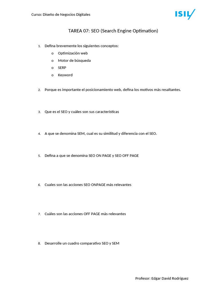 Tarea 07 | PDF | Computadoras