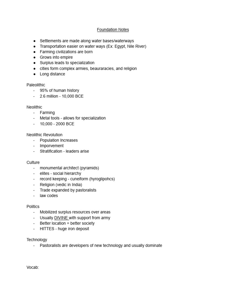 Foundations Notes | PDF