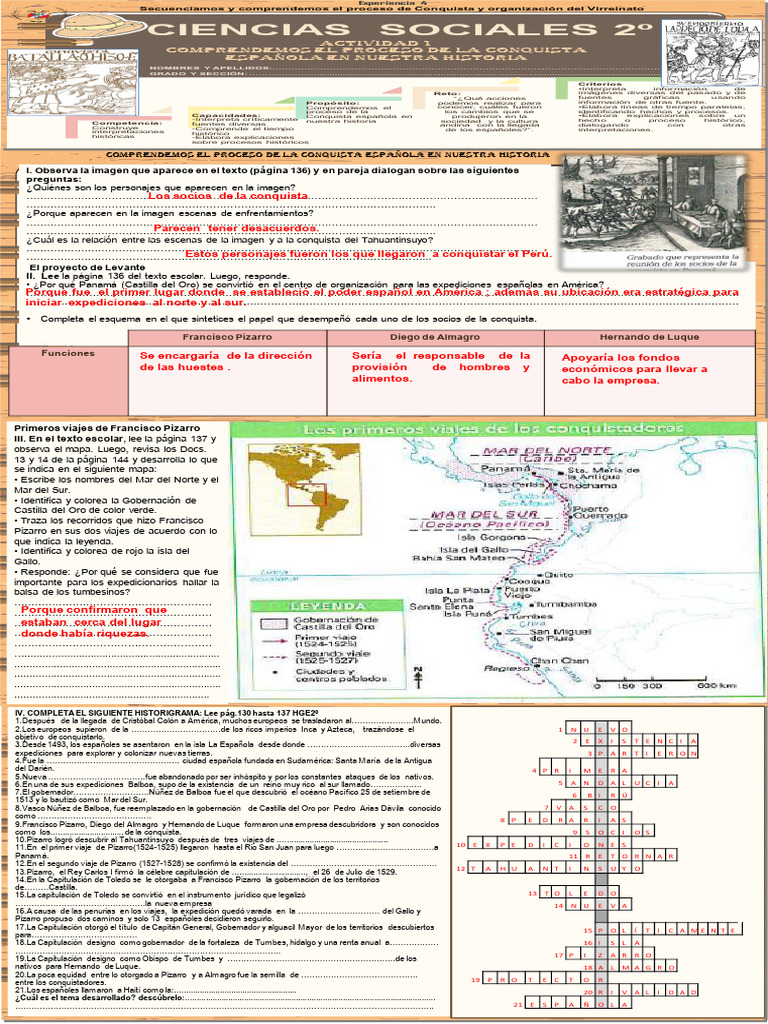 Ciencias Sociales 2° Exp.4 act.2RR-1 | PDF | Francisco Pizarro