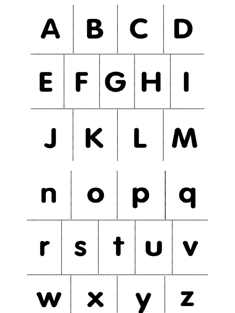 Jetoane Cu Literele Mari Si Mici de Tipar | PDF