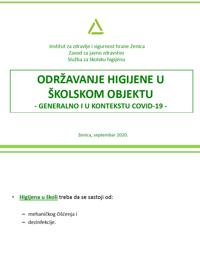 09 Odrzavanje Higijene 1 | PDF