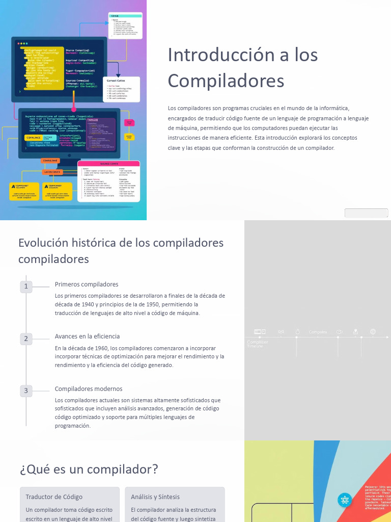 Introduccion A Los Compiladores | PDF | Compilador | Lenguaje de programación
