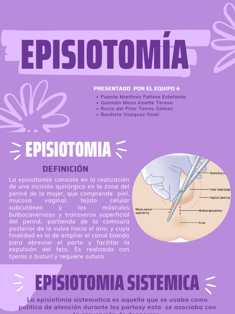 Episiotomía | PDF | Parto | Especialidades Medicas
