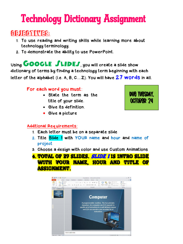 Technology Terms A-Z Slide Show | PDF | Art