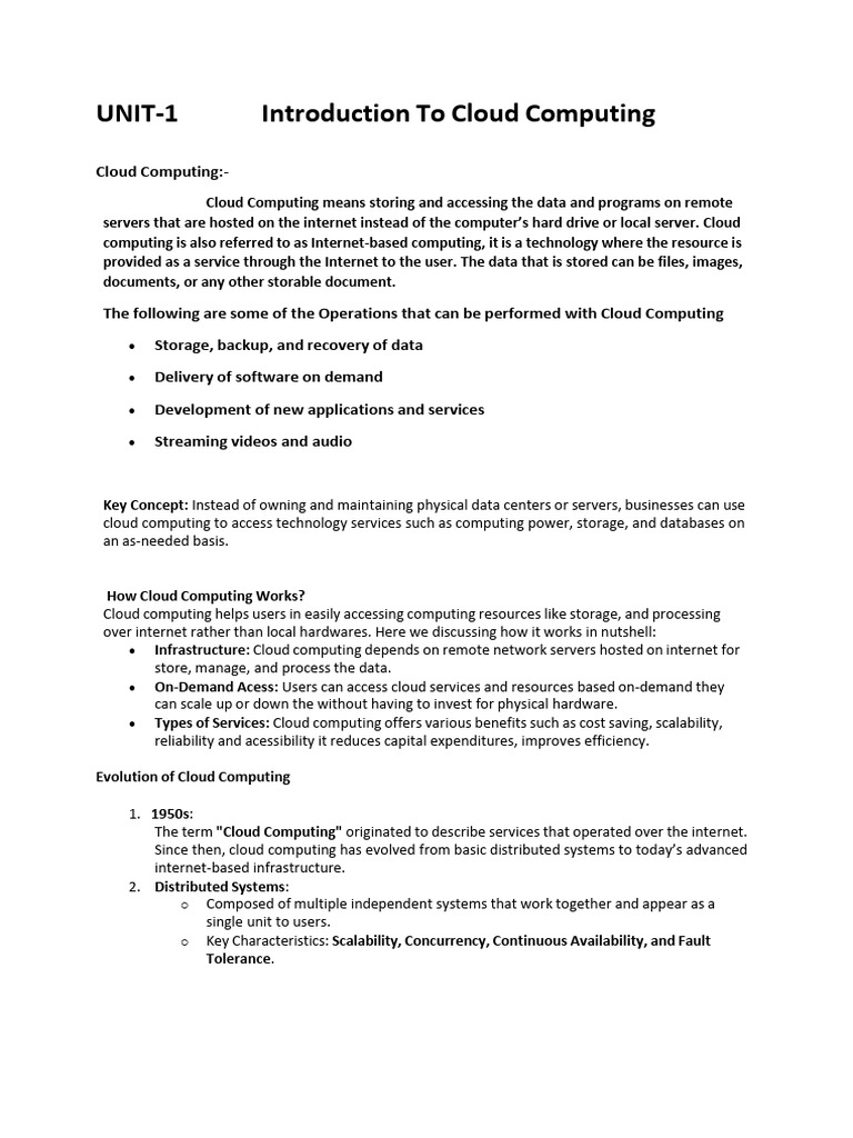 Cloud Computing: Key Characteristics Explained | PDF | Cloud Computing ...