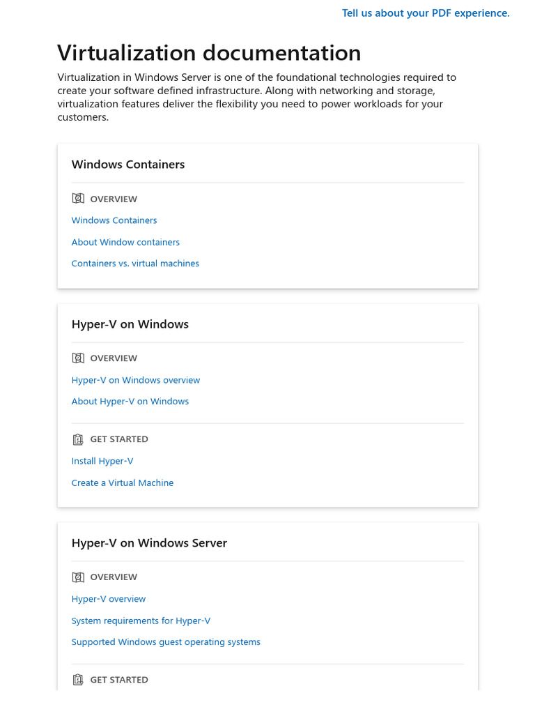 Windows Server Virtualization | PDF | Hyper V | Virtualization