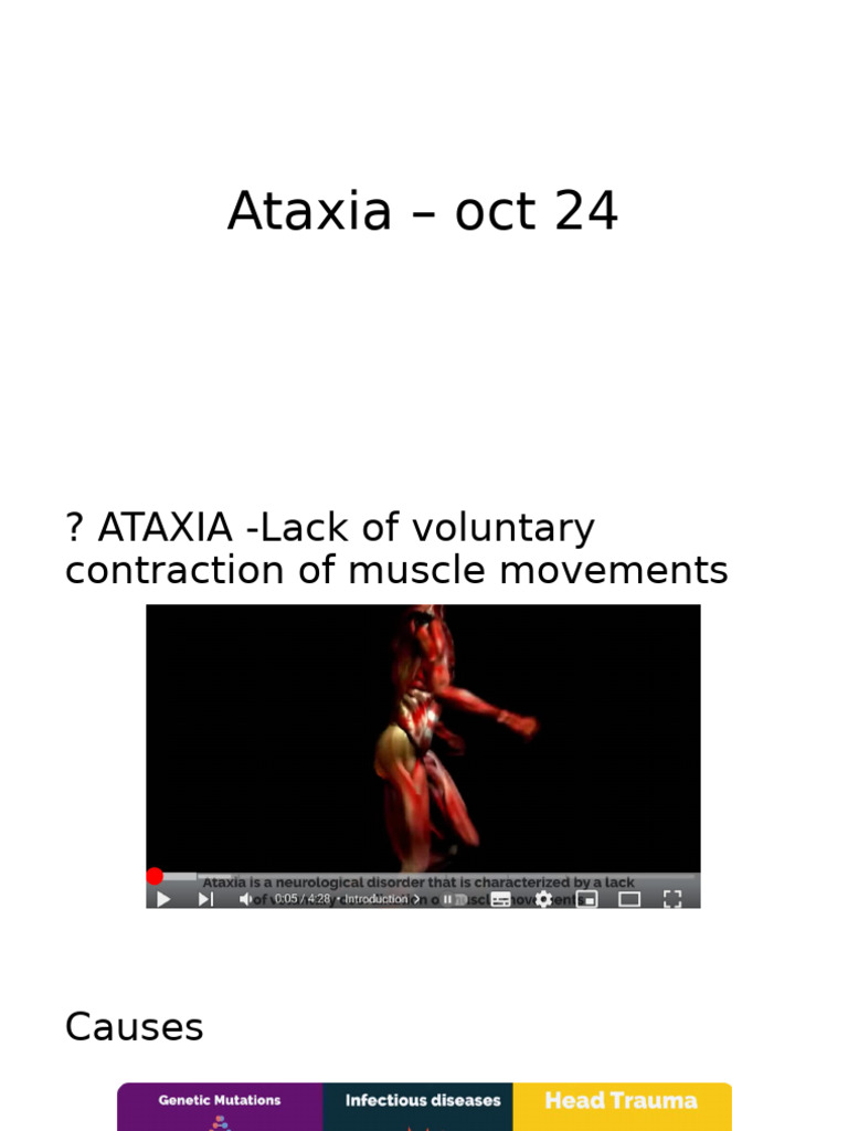 Understanding Ataxia: Causes & Care | PDF
