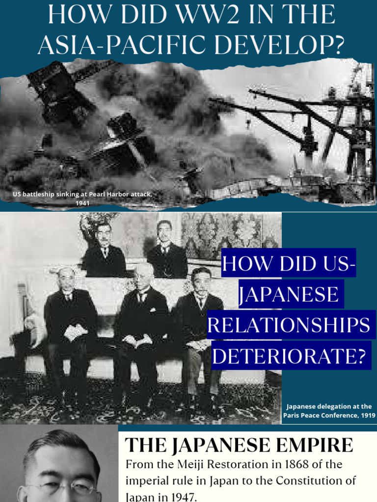 US-Japanese Relations and WWII Origins | PDF | Empire Of Japan | Russo ...