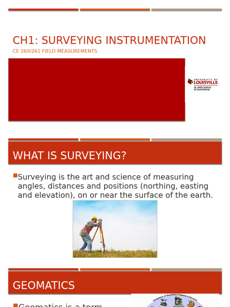 Surveying Instrumentation Overview | PDF | Surveying | Geographic ...