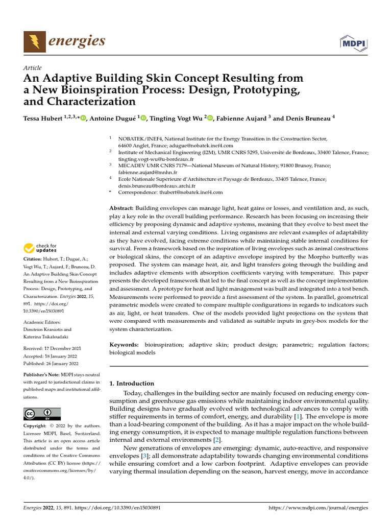 An Adaptive Building Skin Concept Result | PDF | Heat Transfer ...