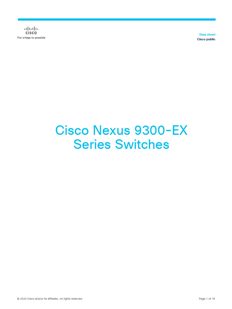 Cisco Nexus C9318 Datasheet | PDF | Computer Network | Multiprotocol ...