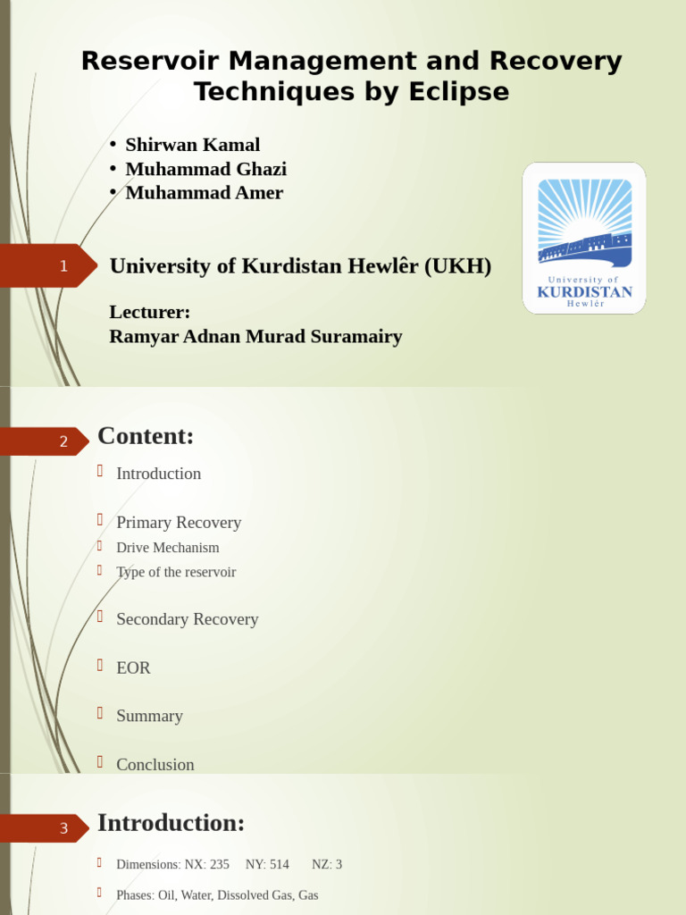 Reservoir Management and Recovery Techniques | PDF | Petroleum ...