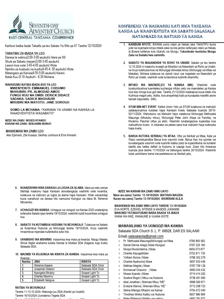 Matangazo 12.10.2024.. | PDF