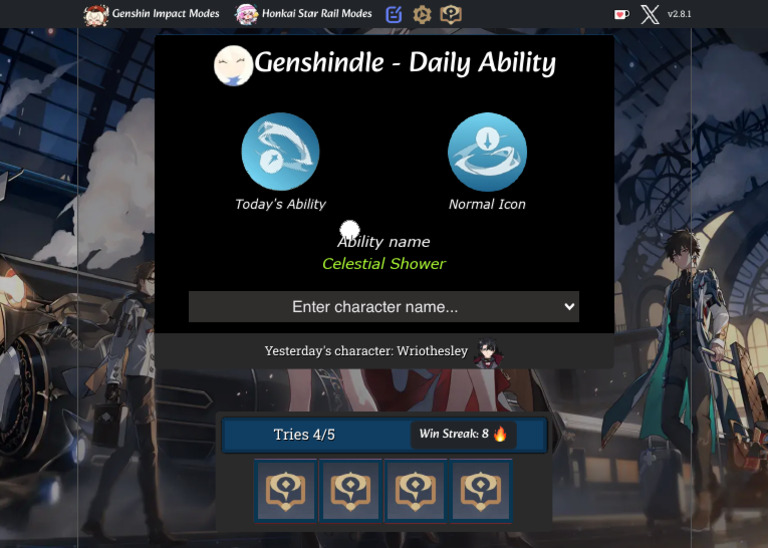 Genshindle Daily Ability Overview | PDF