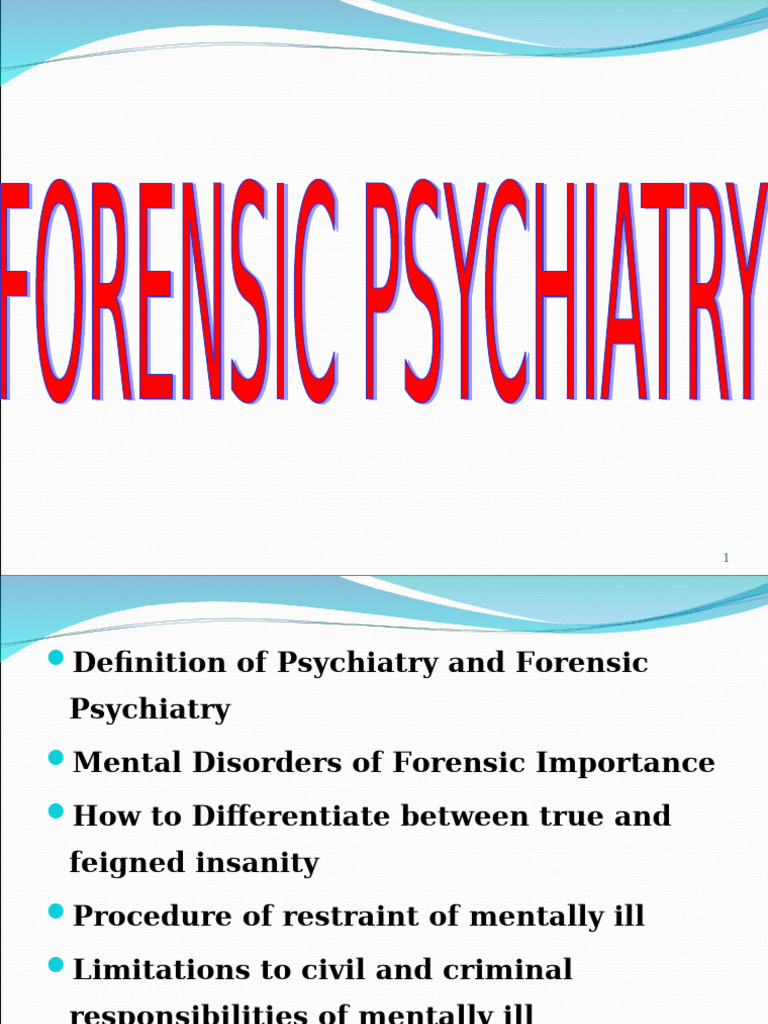True vs. Feigned Insanity Explained | PDF | Insanity Defense | Mental ...