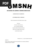 Determinación de Humedad Por Secado en Estufa y Por Termobalanza PDF ...